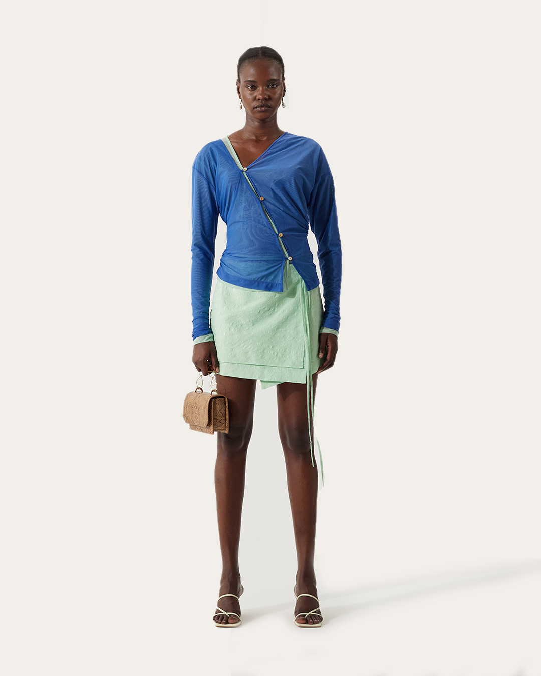 Soren Top Mesh Blue – REJINA PYO