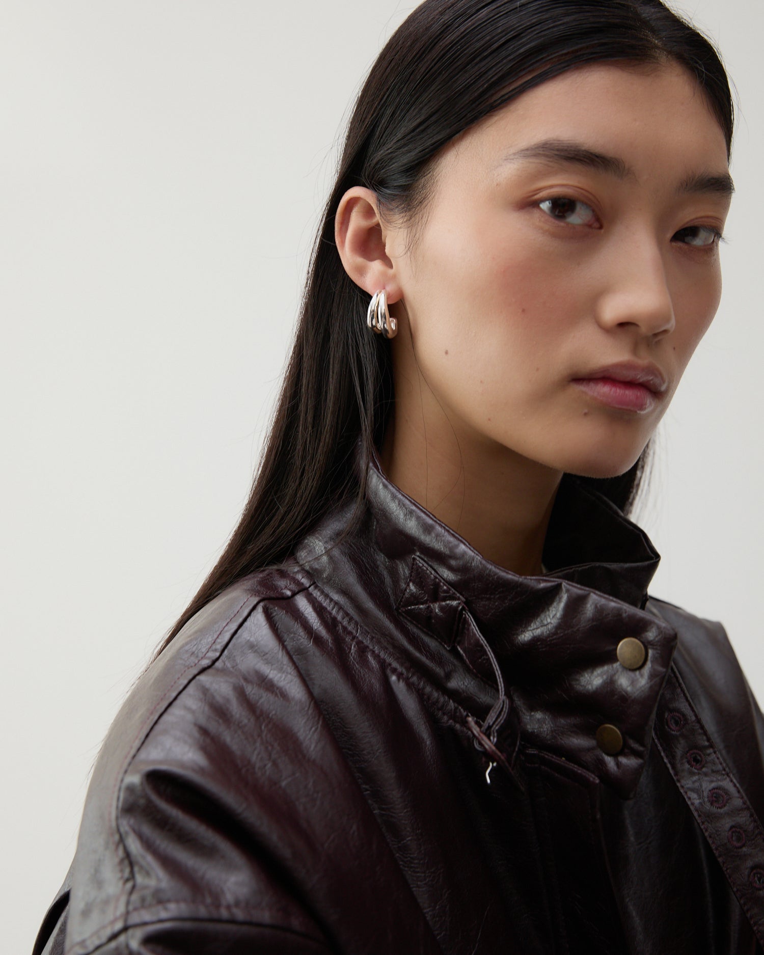 Double Hoops Silver Plated – REJINA PYO