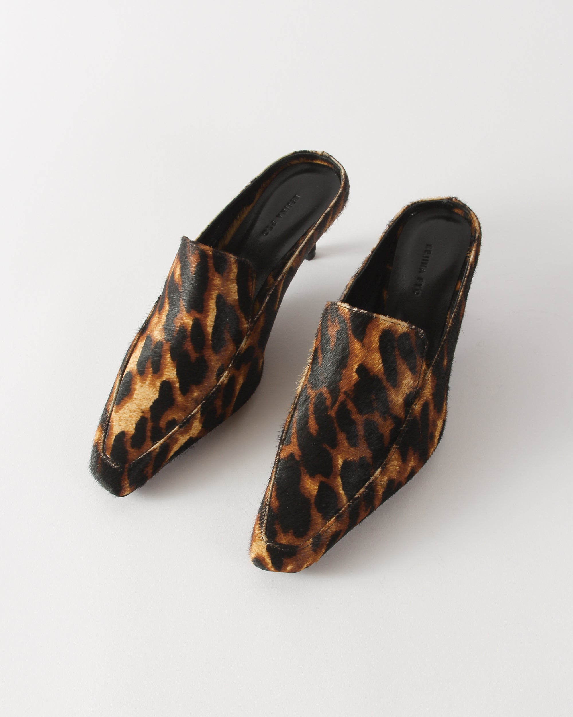 Kitten Mule Pony Print Leopard – REJINA PYO