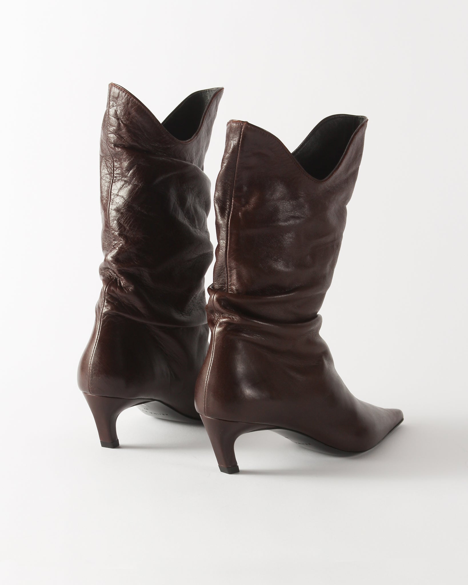 Slouchy Boot Leather Cappuccino – REJINA PYO