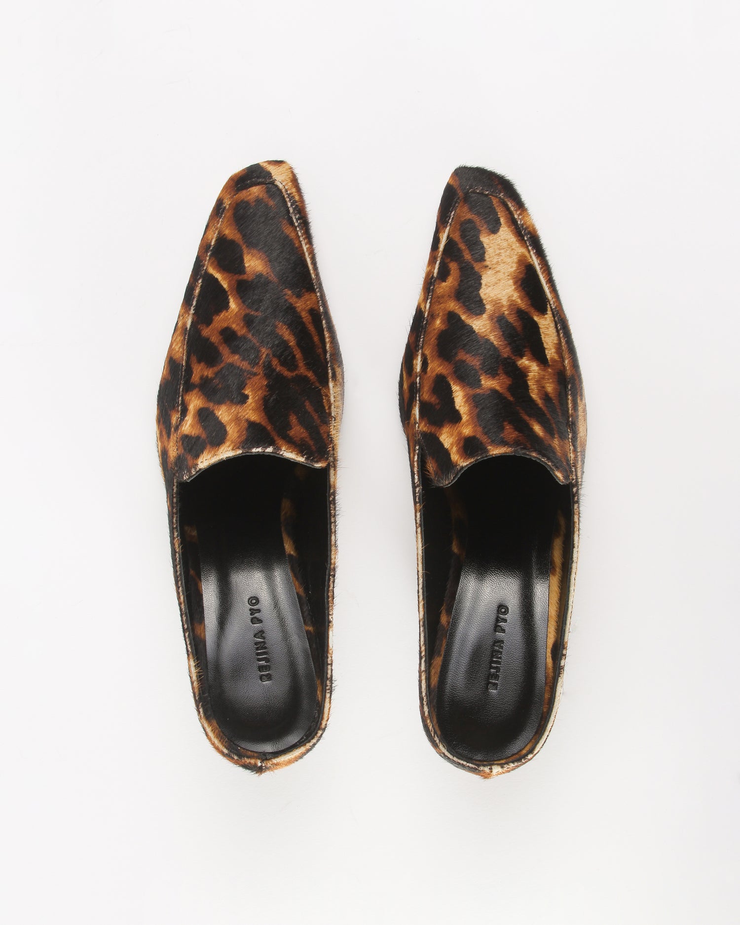 Kitten Mule Pony Print Leopard – REJINA PYO